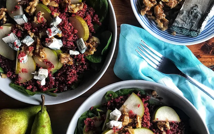 Beetroot, Pear and Blue Cheese Salad – Honestly Tasty